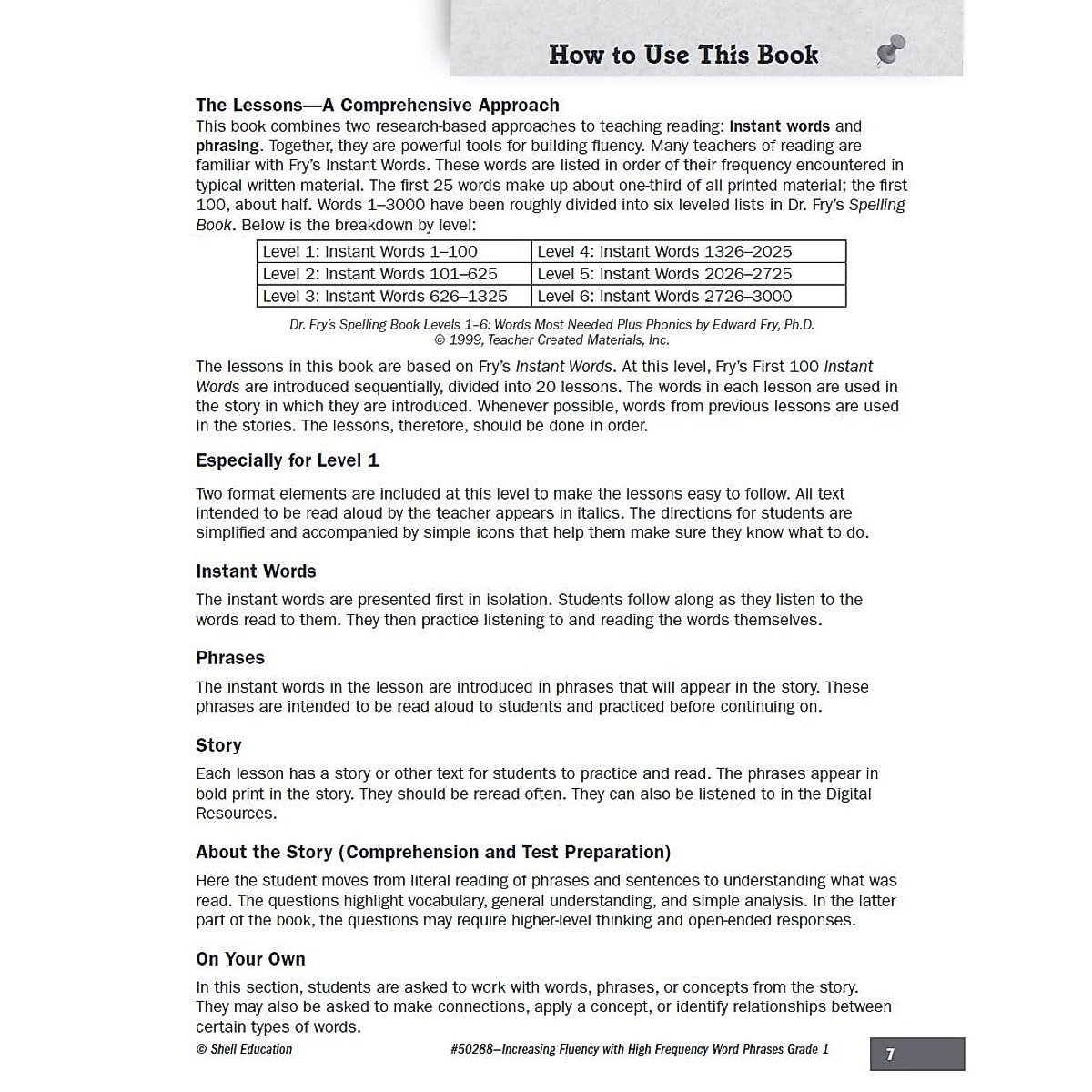 Increasing Fluency with High Frequency Word Phrases Grade 1 (Increasing Fluency Using High Frequency Word Phrases)