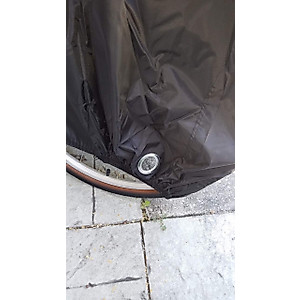 Premium Products 210D Single Bike Cover Light Weight Portable Bicycle Cover with Free Carry/Storage Bag