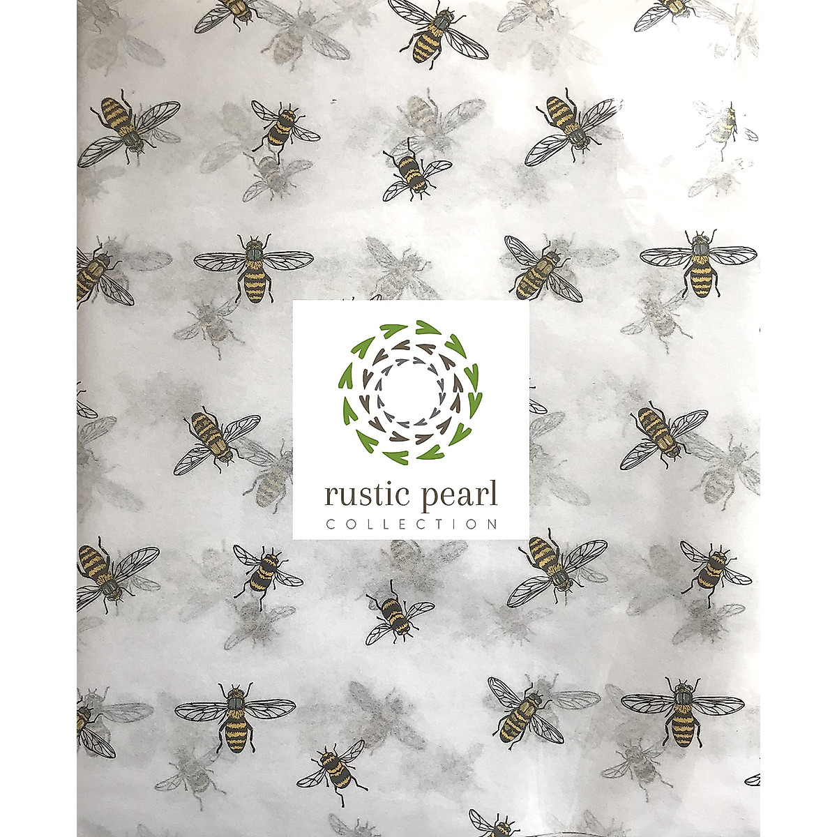 Tissue Paper for Gift Wrapping with Design (Bees), 24 Large Sheets (20x30)