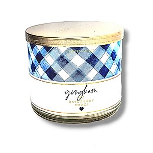 Baꞎh aпd Body Works 3-Wick Scented Candle 14.5 oz(Packaging May Vary) (Gingham)