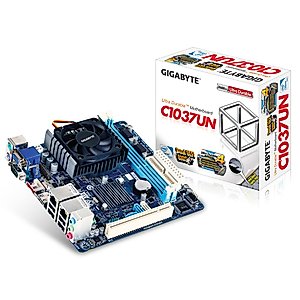 Gigabyte GA-C1037UN Combo NM70 CELERON C1037 MAX-16GB DDR3 MITX PCIE VID