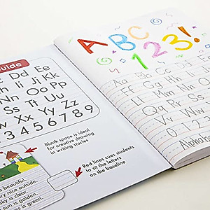 BAZIC Primary Journal Composition Notebook Marble, 100 Sheet Drawing & Writing Grades K- 2 Notebook Journal Comp Notebooks for Kindergarten School, 6-Pack