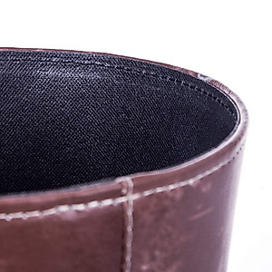 Lingxuinfo Scakbyer Trash Can, European Style Waste Paper Bin Wastebasket Garbage Can Uncovered Waste Bin for Kitchen Bathroom Bedroom - Butterfly Pattern