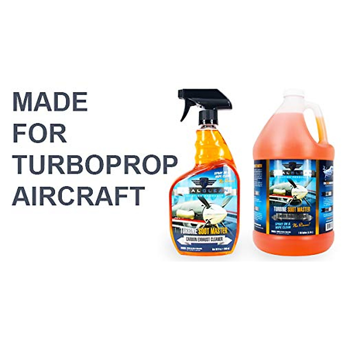 RealClean Aviation Degreaser/Carbon Soot Remover for aircraft/Aircraft Detailing Supplies/Turbine Soot Master Created by Professional Aircraft Detailers- 16 oz Spray Bottle