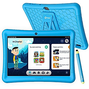 Contixo Kids Tablet K102, 10-inch HD, Ages 3-7, Toddler Tablet with Camera, Parental Control, Android 10, 32GB, WiFi, Learning Tablet for Children with Teacher's Approved Apps and Kid-Proof Case Blue