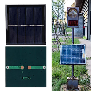 4Pcs Solar Panels, 0.45W 2V 58x58mm Solar Panel Kit, PET Solar Charger Panel, Waterproof Solar Charger, Portable DIY Solar Charging Board Module Charging Accessories, Solar Power Supplies