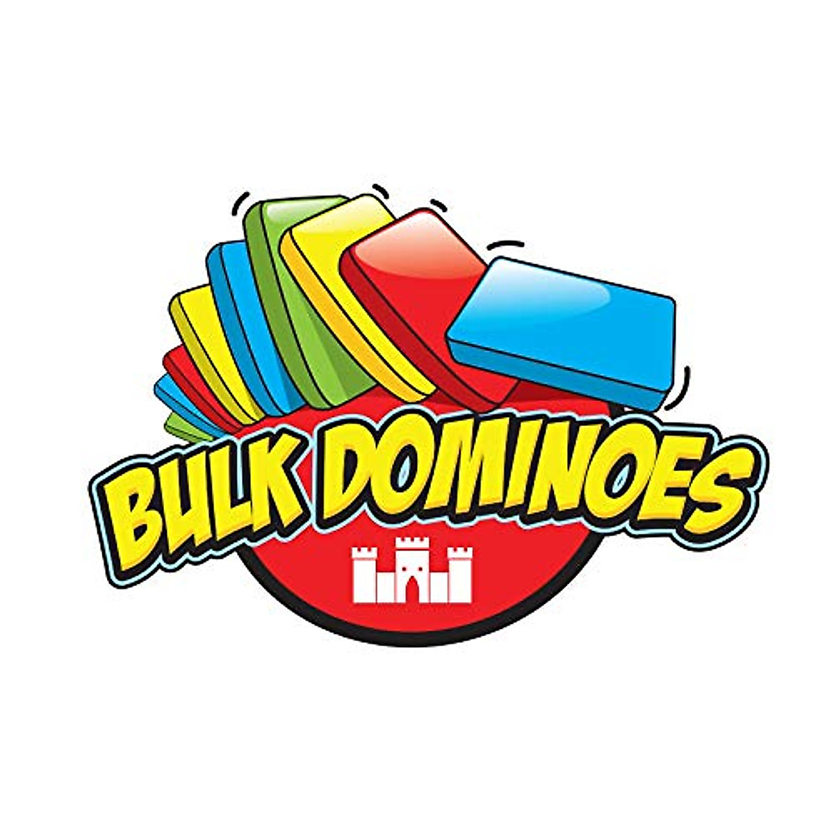 Bulk Dominoes Kinetic Domino Kit | Dominoes Set, STEM STEAM Small Toys, Family Games for Kids, Kids Toys and Games, Building, Toppling, Chain Reaction Sets (143pc)