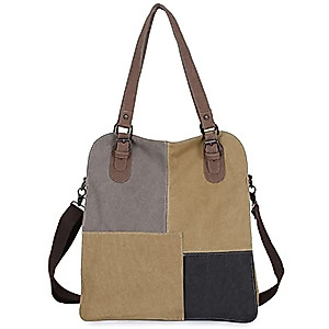 Women Canvas Handbags Shoulder Bag Large Hobo Bags Tote Bag Satchel Handle Bag Crossbody Bag (Color-03)