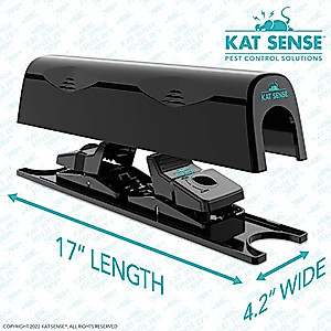 Kat Sense Rat Mouse Traps for House - Heavy Duty Covered Double No Escape Humane Rat Trap Delivers an Instant Kill - Easy to Use & No Touch Rodent Release