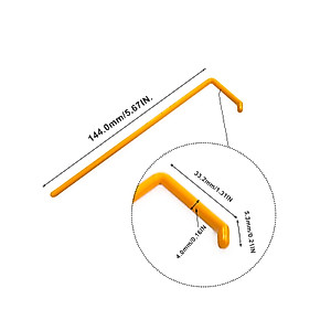 CryoKing 500PCS Cell Spreaders L-Shaped Disposable Cell Spreader, Orange, Sterile, Individual Package