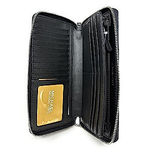 MICHAEL Michael Kors Jet Set Travel Continental Wallet Wristlet (Black)