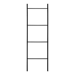 Marble Field Square Standing Towel Rack, 4-Layer Metal Towel Rack, Wall Storage Rack, Bathroom Decoration, Black