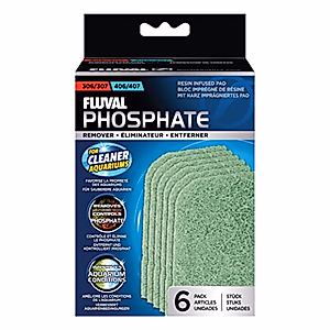 Fluval 307/407 Phosphate Remover Pad, Replacement Aquarium Canister Filter Media, 6-Pack, for All Breed Sizes