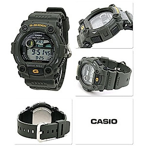 Casio Men's G-7900-3DR G-Shock Green Resin Digital Dial Watch