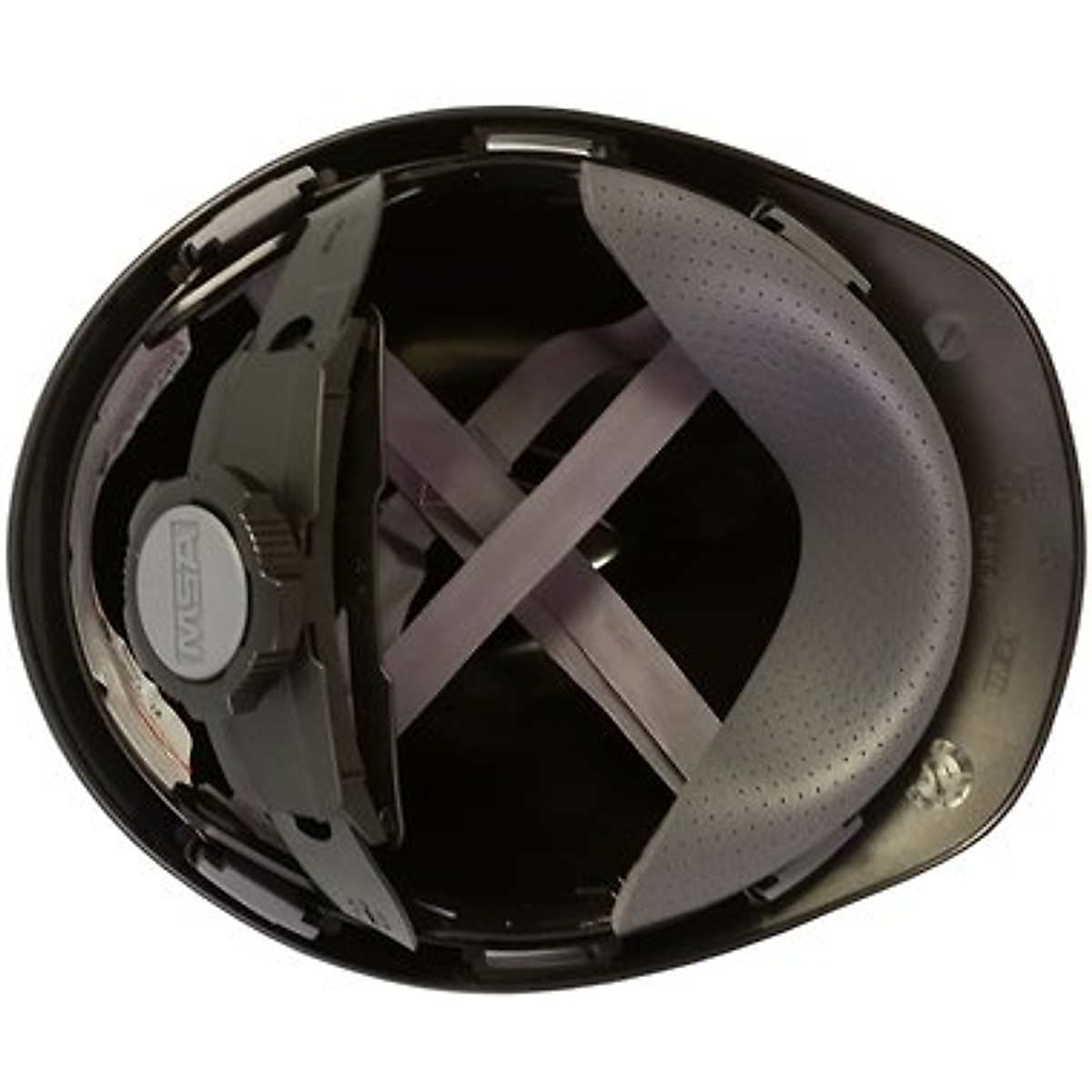 MSA V Jumbo (Large) Size Cap Style Hard Hats w/FasTrac III Suspensions and Handy Tote Bag - Black