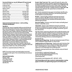 Breeder's Edge Foster Care GM - Goat Milk Based Powdered Milk Replacer - Puppies , Kittens , Cats & Dogs Formula - Easy Digestion - 1 lb