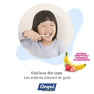 Orajel Kids Paw Patrol Fluoride-Free Training Toothpaste, Natural Fruity Fun Flavor, #1 Pediatrician Recommended Fluoride-Free Toothpaste, 1.5oz Tube