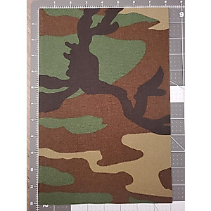 Dangerfield Arms TackGear Wrap 8" x 12" MultiCam Cordura Camouflage Adhesive Wrap 500 Denier adhesive back for kydex and other items (Woodland Camo M81)