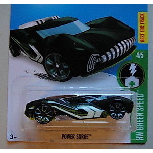 Hot Wheels 2016 H.W. Green Speed Power Surge Metal Flake Dark Green 244/250