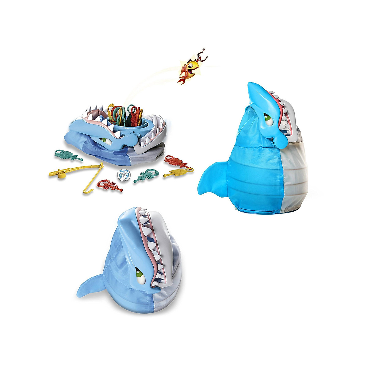 Shark Bite -- Roll the Die and Fish for Colorful Sea Creatures Before the Shark Bites Game! by Pressman Blue Sky, 5"