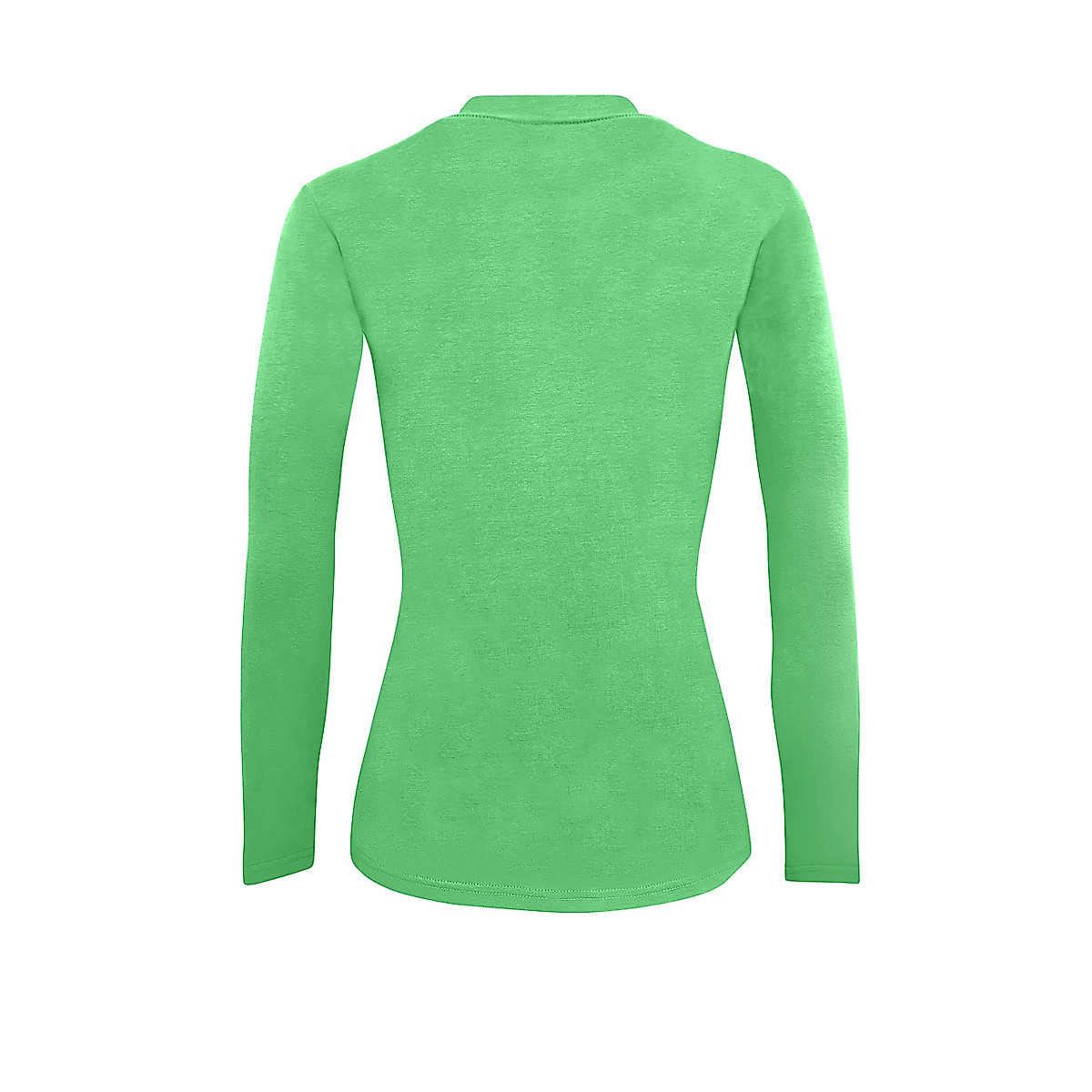 Cotton Essentials Women's Under Scrub Tee Crew Neck Long Sleeve T-Shirt (Light Green, Small)