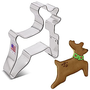 Reindeer/Deer Cookie Cutter 3.5" Made in USA by Ann Clark