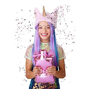 MGA Entertainment Na! Na! Na! Surprise 2-in-1 Fashion Doll & Plush Pom with Confetti Balloon Unboxing, Multicolor (Styles May Vary)