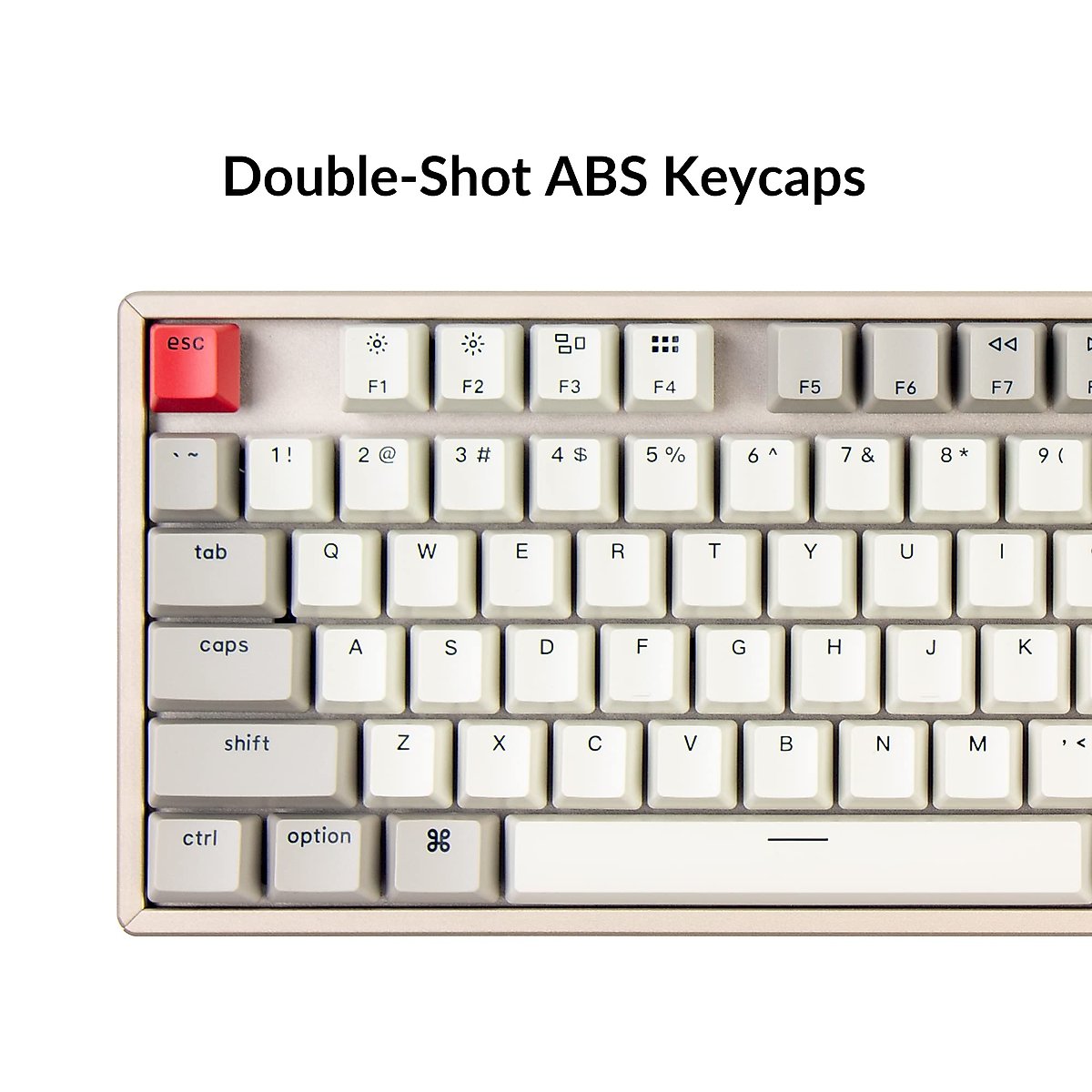 Keychron K8 87 Keys Tenkeyless Layout Wireless Bluetooth Mechanical Keyboard for Mac, Multitasking Type-C Wired Gaming Keyboard for Windows with Keychron Mechanical Brown Switch Aluminum Frame