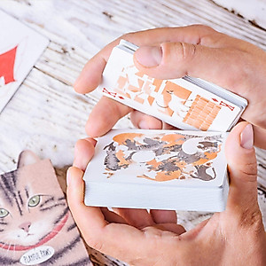 Zoo52 Playful Paws Playing Cards – Beautiful Cat & Dog Deck of Cards with Free Card Game eBook, Hand Illustrated Water Color Poker Cards. Unique Box and Intricate Detail for Cool