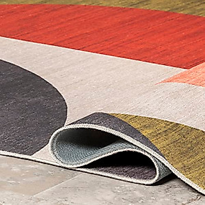 nuLOOM Lizzy Modern Machine Washable Indoor/Outdoor Area Rug, 8' x 10', Multicolor