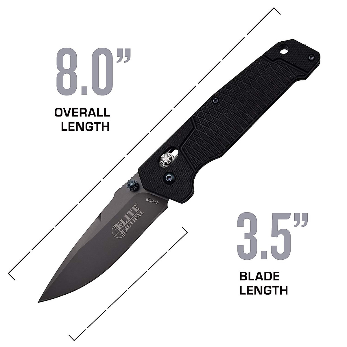 Elite Tactical Folding Pocket Knife - ET-1016DB-SO