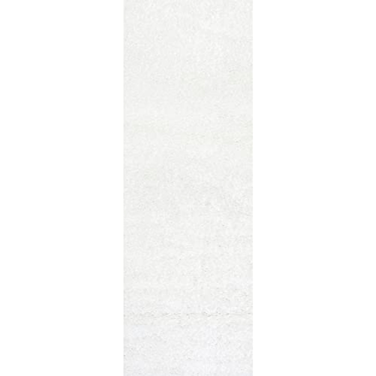 nuLOOM Marleen Contemporary Shag Runner Rug, 2' 6" x 6', White