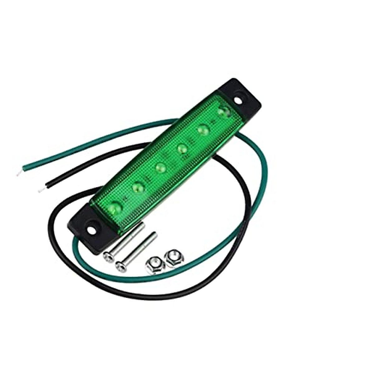 VICASKY Trailer Taillight 2pcs 6 Lights 12v Small Lights Taillight The Width Light Side Lights Truck Green Truck Indicators Signal Lights Light Lamp Side Marker