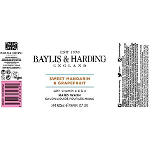 Baylis & Harding Mandarin and Grapefruit Cleansing Hand Wash (500ml)