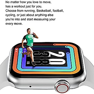 Smart Watch for Android iOS Phones Compatible with iPhone Samsung LG, HCHLQL 1.75 Inch Touchscreen Fitness Tracker Bluetooth Smartwatch with Call/SMS/Heart Rate/Pedometer (Black)