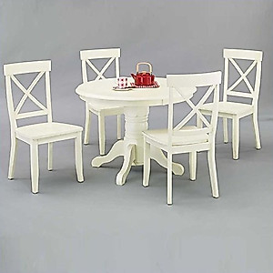 Homestyles Warwick Dining Table, W-42”, D-42”, H-30”, Off White
