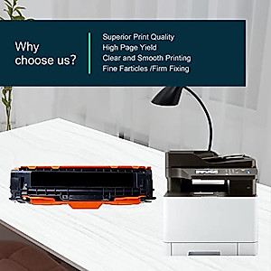 CLT-K504S CLT-C504S CLT-M504S CLT-Y504S 504S Toner Cartridge Compatible Replacement for Samsung CLX-4195 4195FW CLP-415 415N Xpress C1810W C1860FW (1Black,1Cyan,1Magenta,1Yellow,4 Pack)