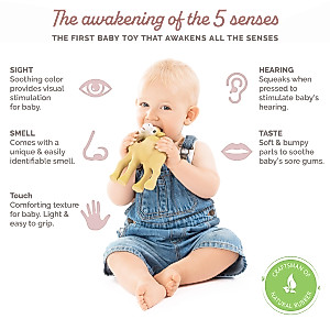 Sophie la girafe, 60th Anniversary Edition | Handcrafted for 60 Years in France | Natural Rubber | Designed for Teething Babies | Awaken All 5 Senses | Easy to Clean