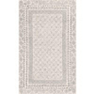 Livabliss Melodie Boho Farmhouse Area Rug,3'11" x 5'7",Beige