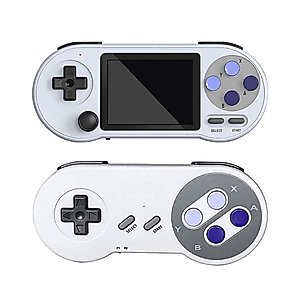 3-inch Data Frog SF2000 HD Arcade Game Console, Handheld Game Console for Kids Adults, with 1500mAh Battery 6000 Classic Games Supports Multiple emulators (Dual-Player Mode)