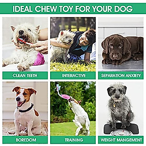 TIESOME Puppy Teething Toys with Cotton Ropes, 3 Pcs Rubber Small Dog Chew Toy Rings Aggressive Chew Toys for Dogs Oral Teeth Soothe Itching Puppy Chew Toys Interactive Pet Toys for Small/Medium Dogs