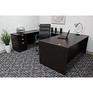 Boss Office Products CaressoftPlus Executive Chair, Traditional, Metal Chrome Finish 30D x 27W x 42H in