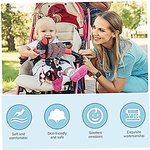 Kisangel Car Seat Toys Car Toys 3pcs Animal Rattle Infant for Ster Crib Carseat Baby Toy Car Seat Toys Car Toys