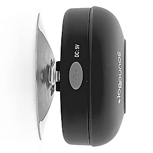 Soundbot SB510 Bluetooth Shower Speaker HD Water Resistant Bathroom Speakers, Handsfree Portable Speakerphone with Built-in Mic, 6hrs of Playtime, Control Buttons and Dedicated Suction Cup (Black)
