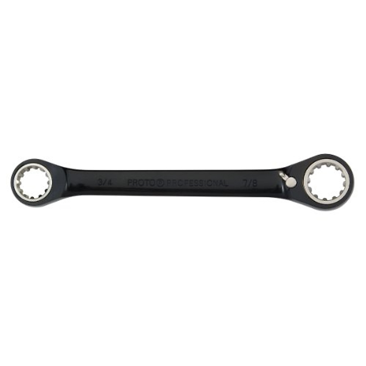 Black Chrome Reversible Ratchet Wrench 1/2" x 9/16" - Spline