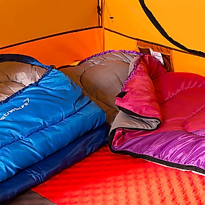 Clostnature Sleeping Bag - Lightweight Waterproof Camping Sleeping Bag for Adults, Kids, Women, Men's Hiking, Outdoors, Mountaineering - Compression Sack Included(Right Zipper)