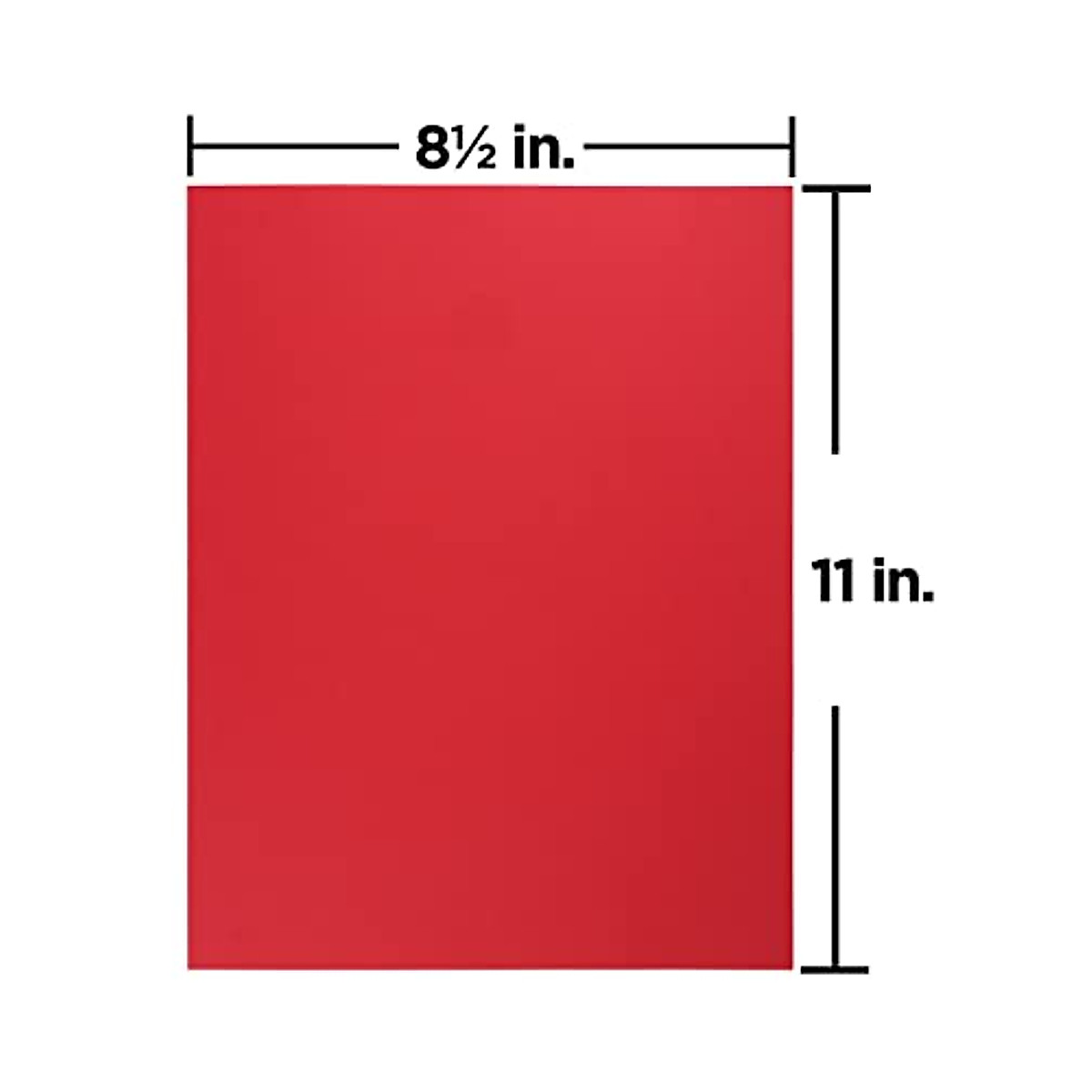 JAM PAPER Colored 24lb Paper - 90 gsm - 8.5 x 11 - Red Recycled - 50 Sheets/Pack