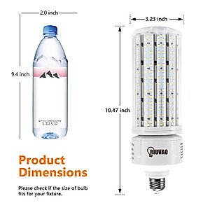 2 Pack 100W LED Corn Bulb, E26 /E39 Base Led Corn Light Bulb, Super Bright 15000lm 5000k Led Bulb, 1000W Equivalent CFL Metal Halogen HID Waterproof Led Corn Bulb for Outdoor Indoor Area Garage