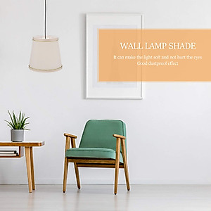 Mobestech Small Beige Table Lamp Shade, Drum Fabric Lampshade Modern Mini Barrel Light Lamp Shade Cover Chandelier Cloth Fixture Lamp Shade for Home Office