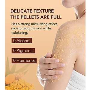 Forever Bath Turmeric Body Scrub W/Dead Sea Salt, Shea Butter, & Vitamin E, 100% Natural Moisturizing & Exfoliating Hand, Face, Foot Scrub for Men & Women - Deep Cleansing, Nourishes Skin, 17.6 Oz